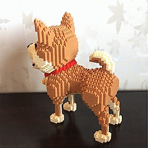 Building Block Bricks Animal Dog Shiba Inu Micro Mini Block Dogs Building Animal Set DIY 3D Block Toy Building Blocks for Kids Or Adult and Teens1850 Pieces
