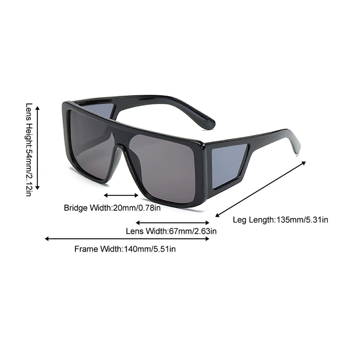 Posh Professors Men’s and Women’s Wrap Around Sunglasses Fit Over Glasses Side Shields Fun Cool y2k Designer Square Shades (Brown)