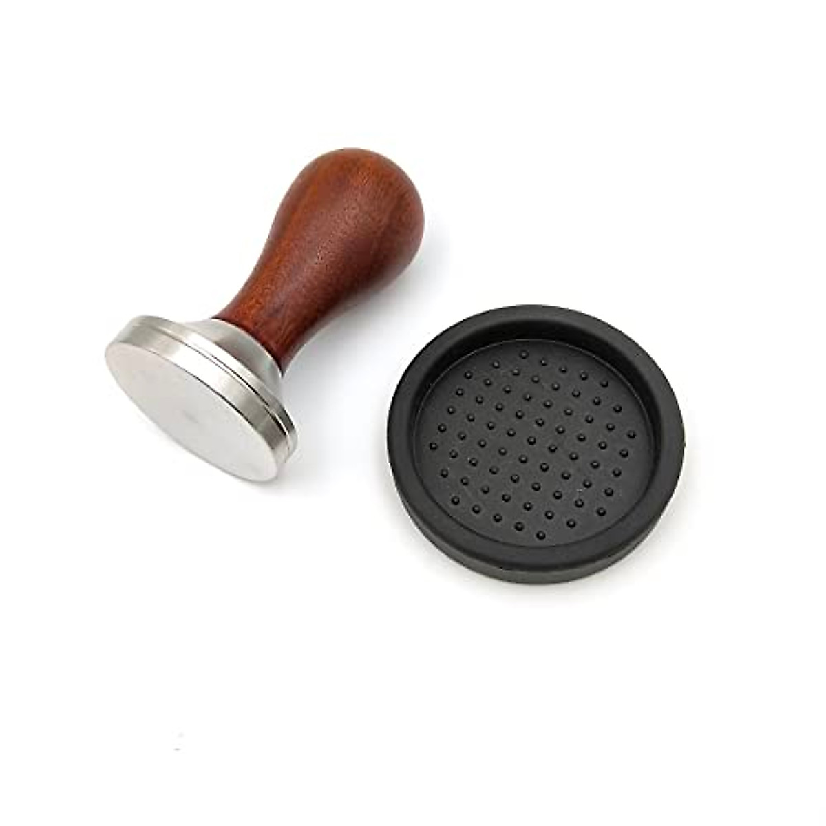 Boicafe Coffee Tamper 51mm, Espresso Hand Tamper 51mm,304 Stainless Steel Espresso Coffee Tamper 51mm with Mat