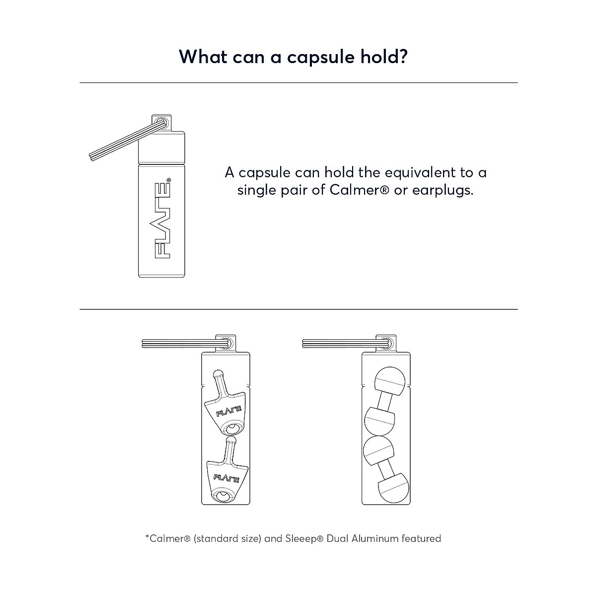 FLARE AUDIO Capsule Red - Tough Lightweight Aluminium, Water-proof, Keychain