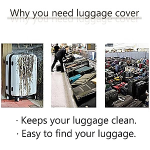 Forchrinse 3D Tiger Print Travel Luggage Cover Cool Animal Design Suitcase Cover Baggage Protector for Luggage,L