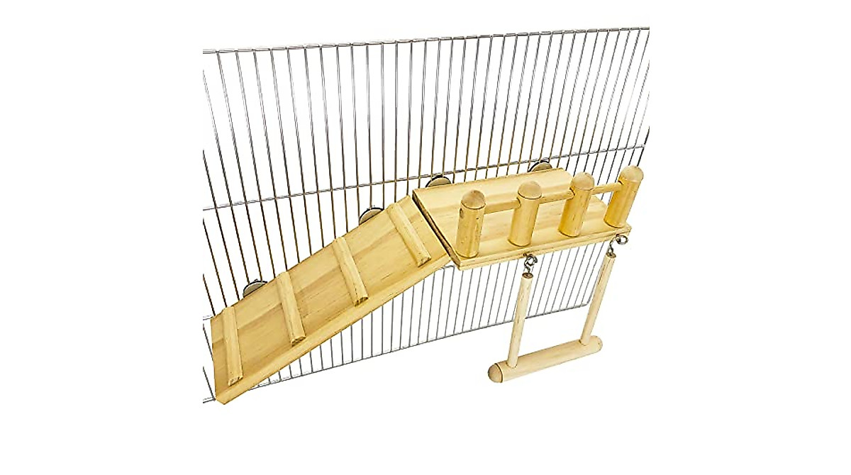 Parrot Climbing Ladder & Play Set for Small Birds & Hamsters