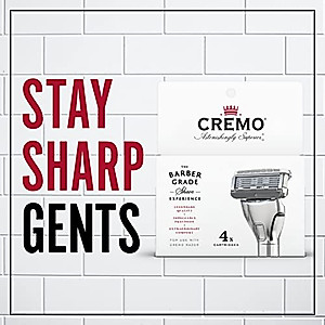 Cremo Astonishingly Superior Razor Refills, (4 Pack)
