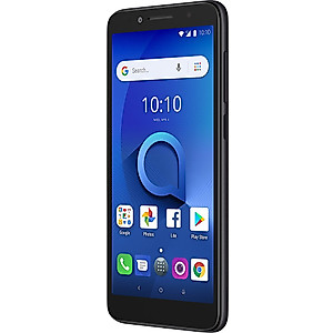 Alcatel 1X Unlocked Smartphone (AT&T/T-Mobile) - 5.3" 18:9 Display, Android Oreo (Go Edition), 8MP Rear Camera, 4G LTE - Dark Gray (U.S. Warranty)