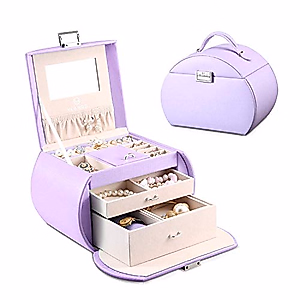 Vlando Princess Style Jewelry Box from Netherlands Design Team, Fabulous Girls Gift (Lavender)