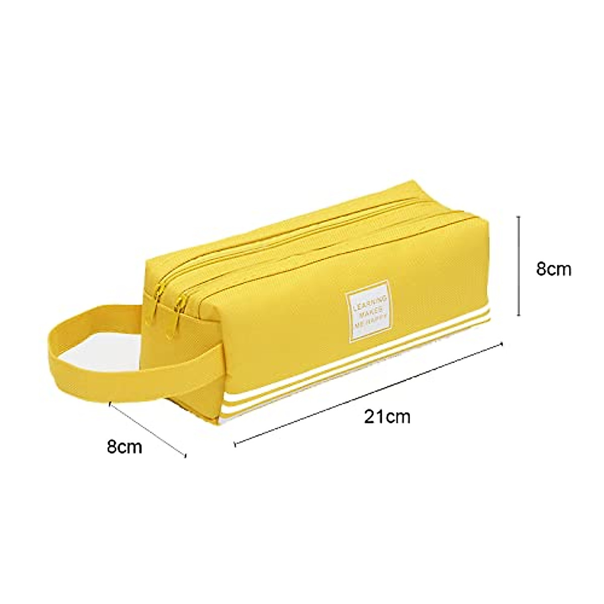 Large Capacity Canvas Pencil Pen Case Stationery Pouch Pen Bag Stationary Case Organizer Cases Makeup Cosmetic Bag