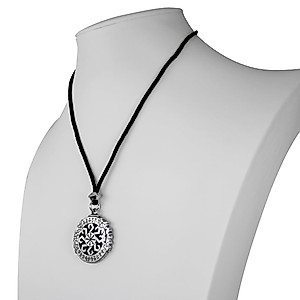 Pewter Invincibility in Battle Aegishjalmur Norse Viking Rune Pendant