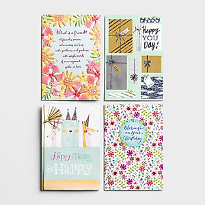 DaySpring - Birthday - Friendship - 8 Greeting Card Assortment Pack with Envelopes (J4523)