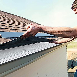 Daisypower 23ft Gutter Guards,5 Inch Stainless Steel DIY Leaf Protection,Micro-Mesh Gutter Cover System fits Any roof or Gutter Type,Anti-Leaf,Prevents Roof Clogged Downspouts