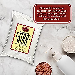 Spicy World Pure Citric Acid, 10 Pound - Food Grade & Non-GMO- Natural Food Preservative, Beauty Ingredient