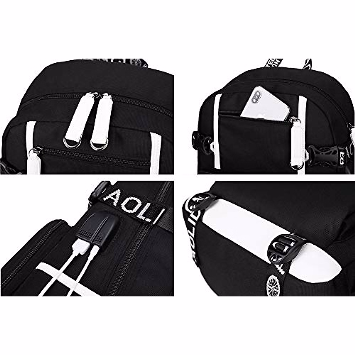 GO2COSY Anime Demon Slayer Kimetsu no Yaiba Backpack Daypack Student Bag School Bag Bookbag
