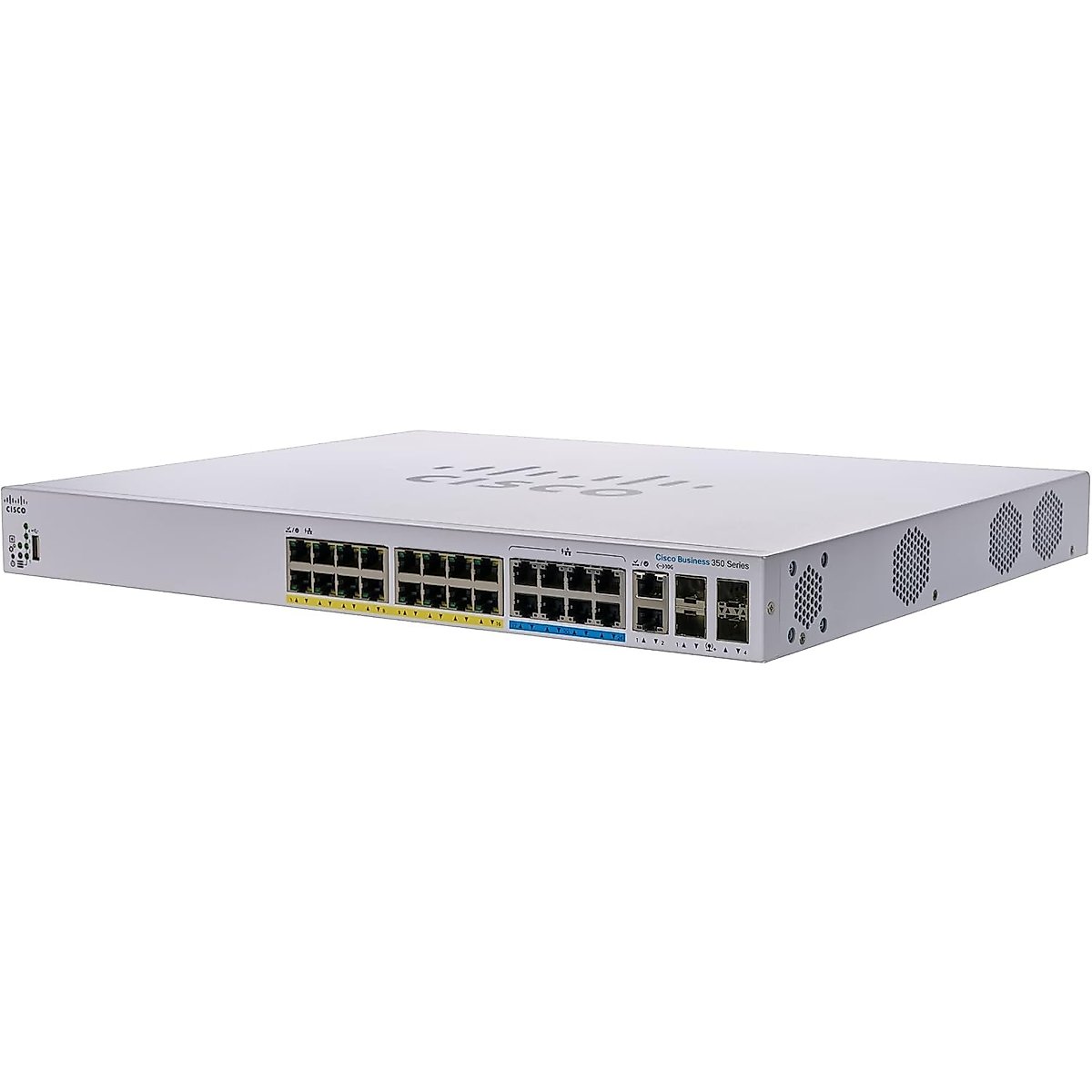 CISCO DESIGNED Business CBS350-24NGP-4X Managed Switch | 8 Port 5GE | 16 Port GE | PoE | 2x10G Combo | 2x10G SFP+ | Limited Lifetime Hardware Warranty (CBS350-24NGP-4X-NA)