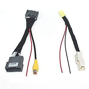 Car Rear View Backup Reverse Camera Adapter RCA Cable for Honda Vezel HR-V HRV XR-V XRV 2013~2019 Original OEM Factory Screen Video Input