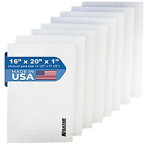 RAYAIR SUPPLY 16x20 Replacement Filter Pads Compatible with Cimatec Airscreen 1000 Air Cleaner 16x20 Refills (4 Pack)