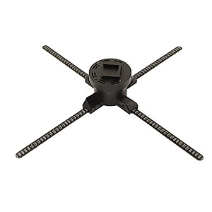 3D Hologram Fan Display, 520x520mm 3D Holofan Projector Advertising Display with 624LED, WIFI LED Video Projector, Cell Phone Projection Screen, for Christmas, Halloween,Business,Shop,Holiday(US)