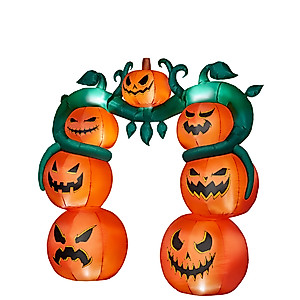 Spirit Halloween 9Ft Light-Up Jack-O'-Lantern Inflatable Archway Decoration