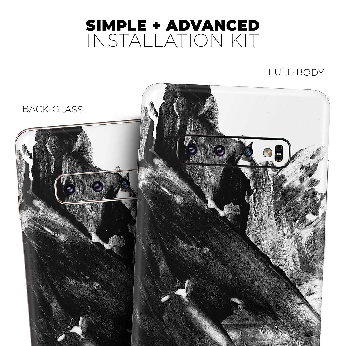 DesignSkinz Liquid Abstract Paint V59 Protective Vinyl Decal Wrap Skin Cover Compatible with The Samsung Galaxy S20 (Screen Trim & Back Glass Skin)