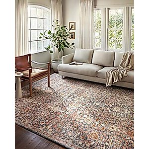 Loloi II Saban Navy/Rust 7'-10" x 10' Area Rug