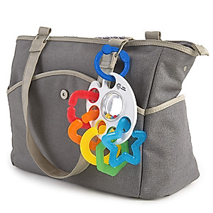 Baby Einstein Shake Rattle & Soothe Take-Along Textured Teether Toy - Bpa Free Ages Newborn + , Multi