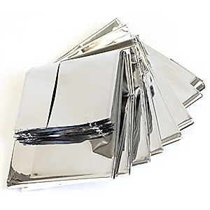 Primacare CB-6841 Emergency Foil Mylar Thermal Blanket, 82" Length x 54" Width