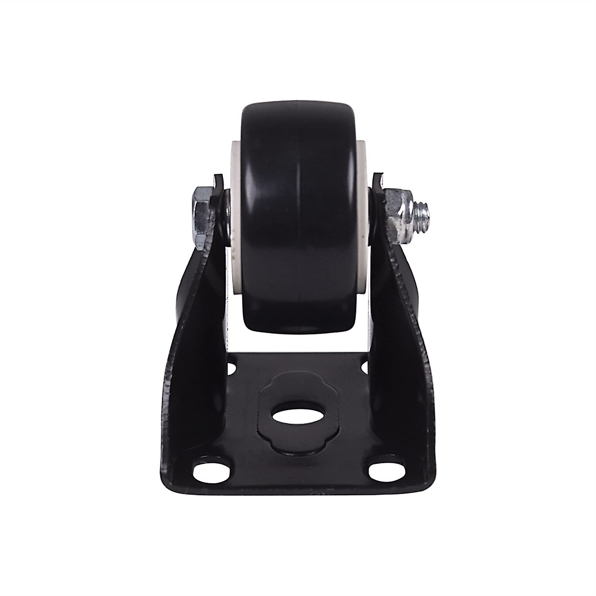 Caster Wheels Set Dia Heavy Duty 200KG Black Polyurethane Fixed Castor Wheels Trolley Furniture Caster Heavy Duty Casters