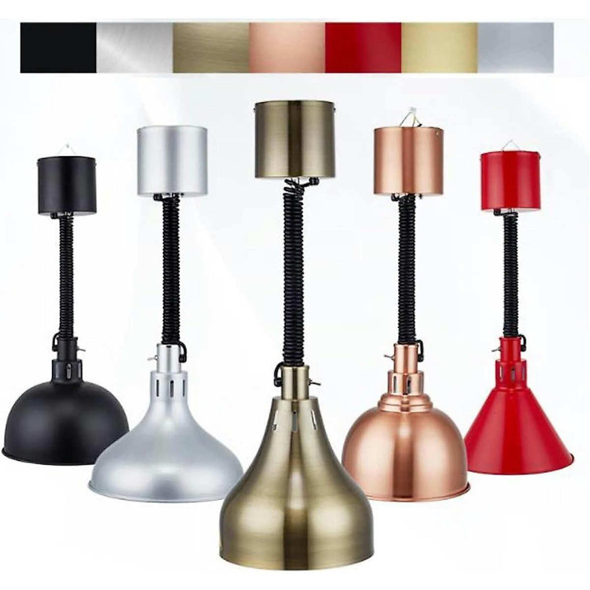 Food Heating Lamp, 250 W Commercial Heater, Retractable Heating Lamp for Hanging Food, for Catering Supplies for Restaurants and Comi Services