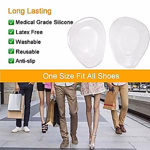 Metatarsal Pads Ball of Foot Cushions 8 Pack Gel Ball Feet Pads Mortons Neuroma Callus Foot Pain Relief Bunion Forefoot Support for Women Men