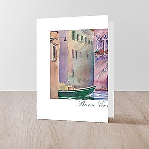 CafePress Venice Italian Birthday Card Folded Greeting Card Glossy