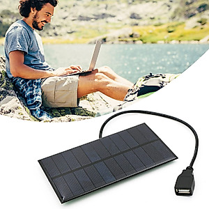 1.65W Solar Charger, 5.5V 300mA USB Portable Solar Panel, Waterproof Solar Phone Charger for Outdoor Survival Camping, Solar Bank for Smart Phone, 1pcs/3pcs