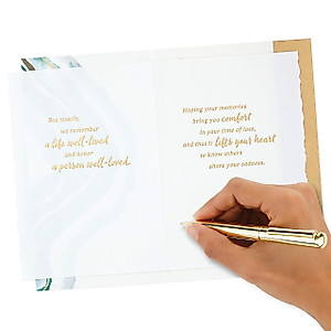 Hallmark Sympathy Card (Gold Foil Agate)