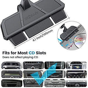 APPS2Car Wireless Car Charger Mount CD Slot Auto Clamping 15W Fast Charging CD Phone Holder for Car Wireless Charger Fit for iPhone 15 14 13 12 Pro Max, Samsung S23 Ultra S22 Note 20, Google, LG etc.