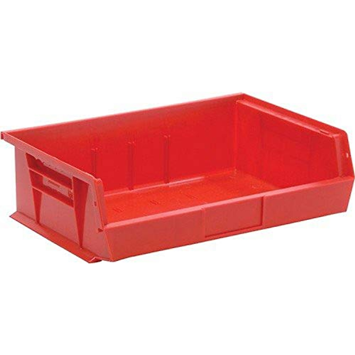 Quantum QUS245 Plastic Storage Stacking Ultra Bin, 10.875-Inch by 16.5-Inch by 5-Inch, Red, Case of 6