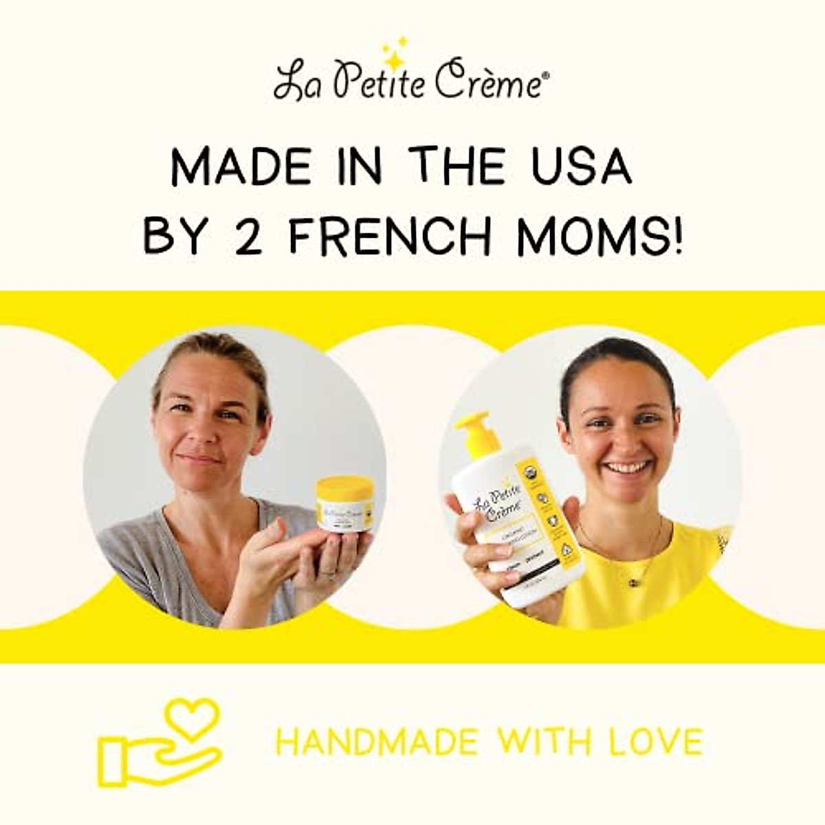 La Petite Creme French All-Natural Diaper Balm - Healing & Nourishing Diaper Cream - Gentle & Safe Baby Balm with USDA Certified Organic Beeswax and Olive Oil - Baby Essentials for Newborn (4 oz)