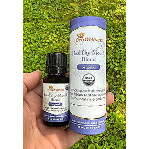 OraWellness Shine Remineralizing Natural Teeth Whitening Powder in Mint + Healthy Mouth Blend Organic Toothpaste & Mouthwash Alternative Tooth Oil