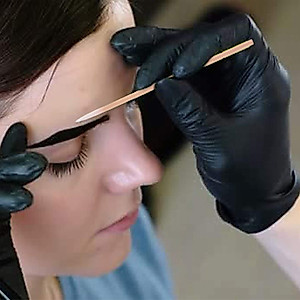 PRESKBOO 400 Count Microblading Cotton Swab, Cotton Swabs Pointed Tip, Cotton Swabs Wood Sticks, Cotton Tipped Applicator, Tattoo Permanent Supplies, Makeup Cosmetic Applicator Sticks