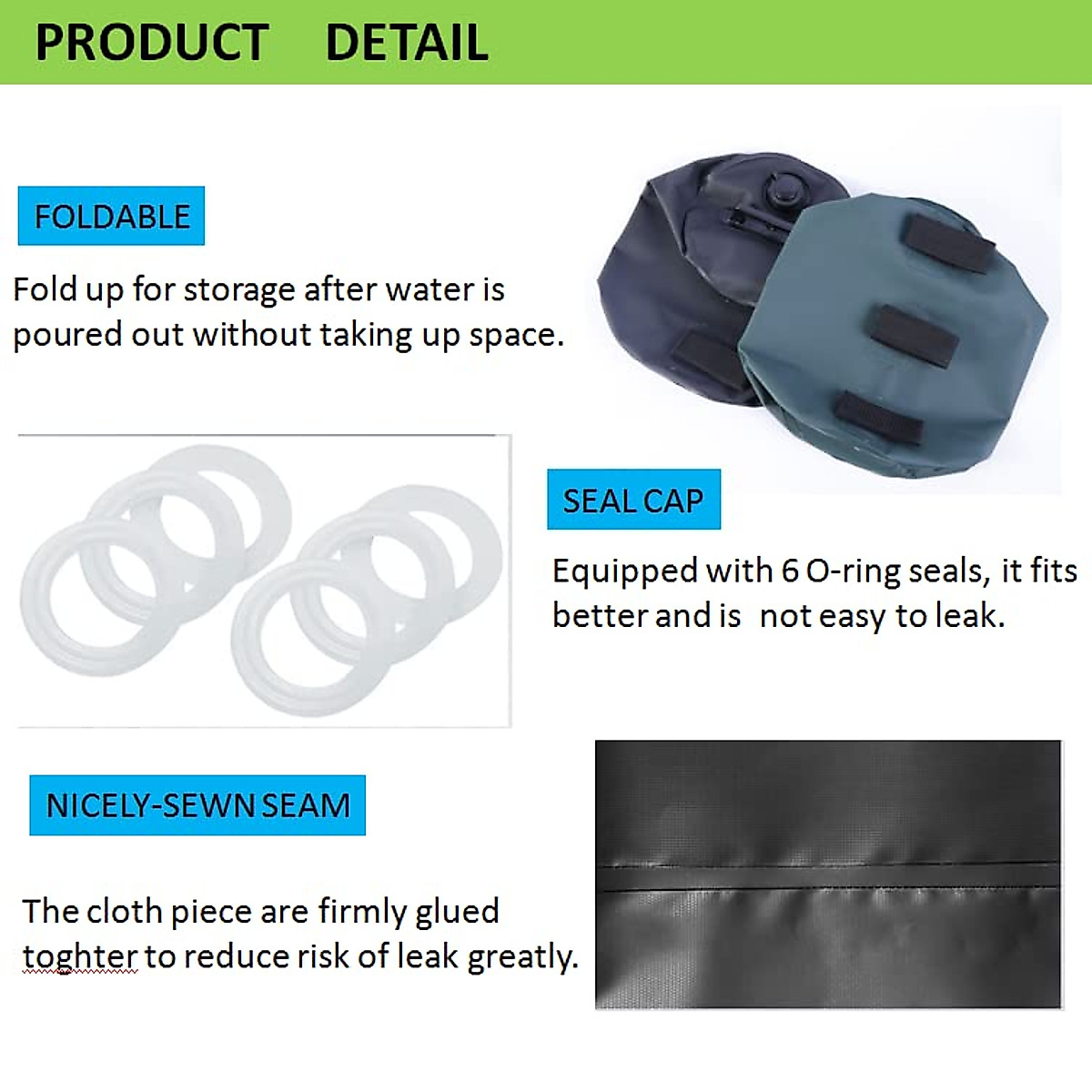 Canopy Water Weight Bag,88 LBS Water Tent Weights Set of 4 Leg Weights for Pop Up Canopy,Canopies,Tent,Gazebo (10L-Black-4pcs)