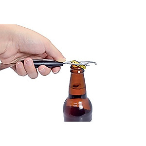 HIC Kitchen Bar Tool, Bottle Opener, Can Punch and Citrus Peeler, Japanese Stainless Steel, BPA Free