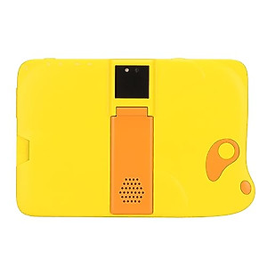 7 Inch Kids Tablet, Yellow Octa Core Processor Front 2MP Rear 5MP 4GB 128G 100-240V Tablet Support 10 for Study (Yellow)