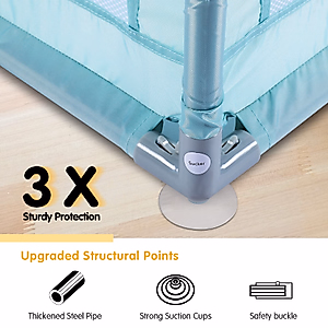 Baby Playpen Extra Large for Babies/Toddlers/Twins 79'' x 59'' Floor Baby Pen, Sailnovo Large Baby Play Pen Play Yard for Baby, Baby Fence Activity Center with Anti-Slip Sucker and Handler(Green)