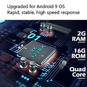 Touch Projector for Android 9, 100 ANSI Lumen, with Screen Floating Brush Function, 16GB Memory, Built in WiFi, Bluetooth, Support 4K Source, 1080P Portable Mini Projectors(USA)