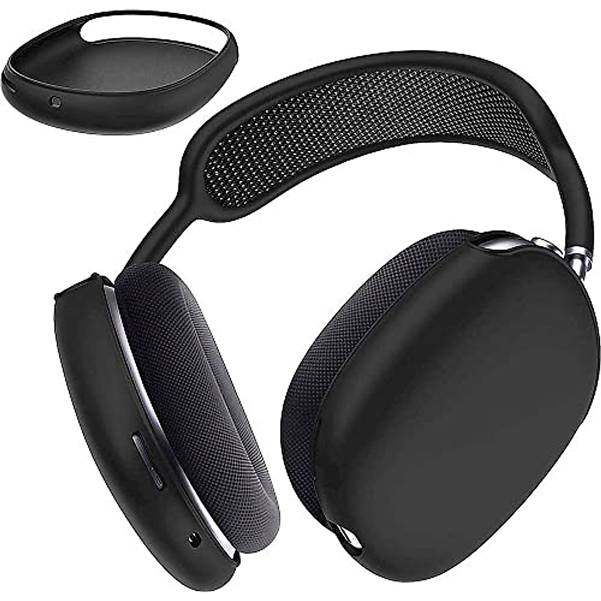 SaharaCase Liquid Silicone Cover Case for Apple AirPods Max [Rugged] Headphone Protection Antislip Grip Slim (Black)