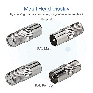 Tecreddy FM Telescopic Radio Antenna 75 Ohm Replacement Antenna F Type Male Plug for Yamaha Onkyo Pioneer Marantz Bose Wave Music System Indoor Radio Home Stereo Receiver Audio Vedio AV Receiver