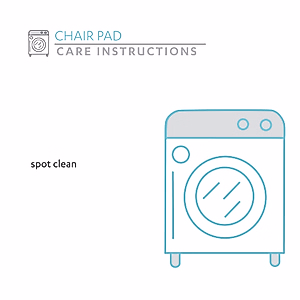 Lush Decor Stripe Yarn Farmhouse Ticking Dyed Chair Pad 2-Pack, 2 Count