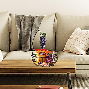 Deco Brothers Fruit Bowl with Banana Holder, Bronze