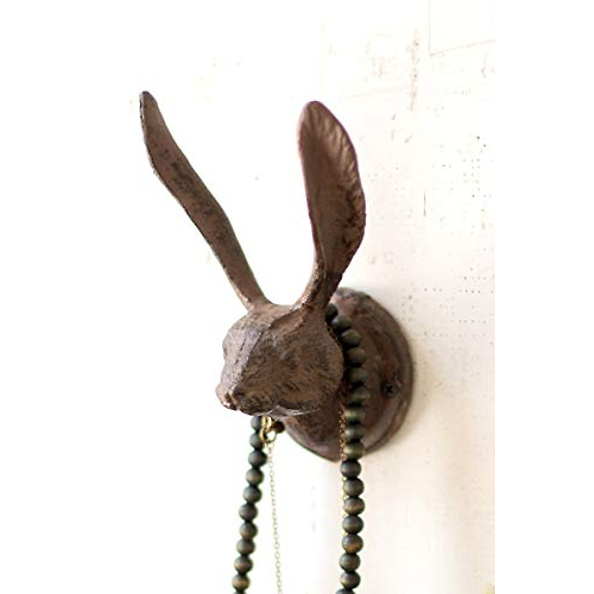 First of a Kind Cast Iron Hooks - Decorative Wall Hooks for Coat - Antique Rustic Wall Mounted Coat Hooks - Perfect for Coats, Bags, Hats, Hanging Decor, & Towels, (Rustic Rabbit)