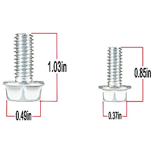 22 Pcs Oil Pan Bolt Kit Fit for Chevy and Ford Small Block V8 SBC 265 283 305 327 350 383 400 5.7L & SBF 260 289 302 351W 5.0L EFI 350-455 Stamped Steel Oil Pan Bolts