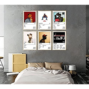 Hulilis Brent Faiyaz Music Album Cover Posters Print Room Aesthetic Dorm Decor HD Print Aesthetic Pictures for Living Room Bedroom Music Classroom Wall Art Decor Set of 6 Unframed 7x10 inch