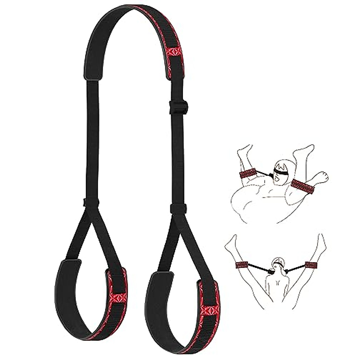 Sex Toys Sex Bondage Legs Restraints, Thigh Sling Adjustable Sex Straps, Bed Restraints for Couples Sex BDSM Toys, Bondage Rope Kit Restraints Tape Cuffs Collar