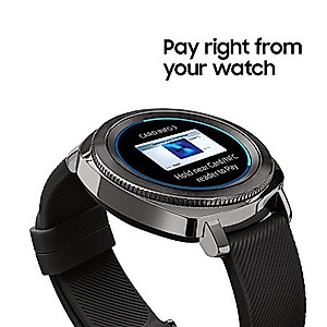 Samsung Gear Sport Smartwatch, Black (SM-R600NZKAXAR) (Renewed)