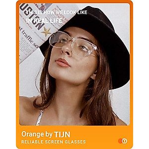 TIJN Unisex Stylish Square Non-Prescription Eyeglasses Glasses Clear Lens Women Men Eyewear